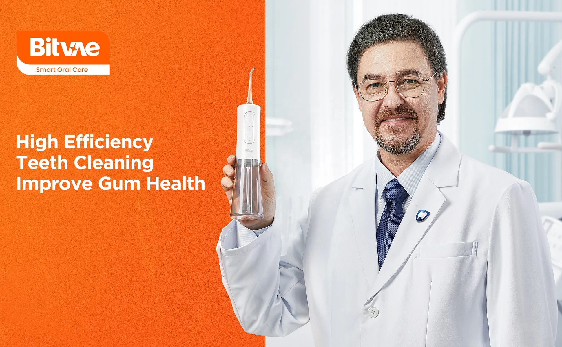 Bitvae BV C2 White Cordless Dental Water Flosser - Portable Oral ...