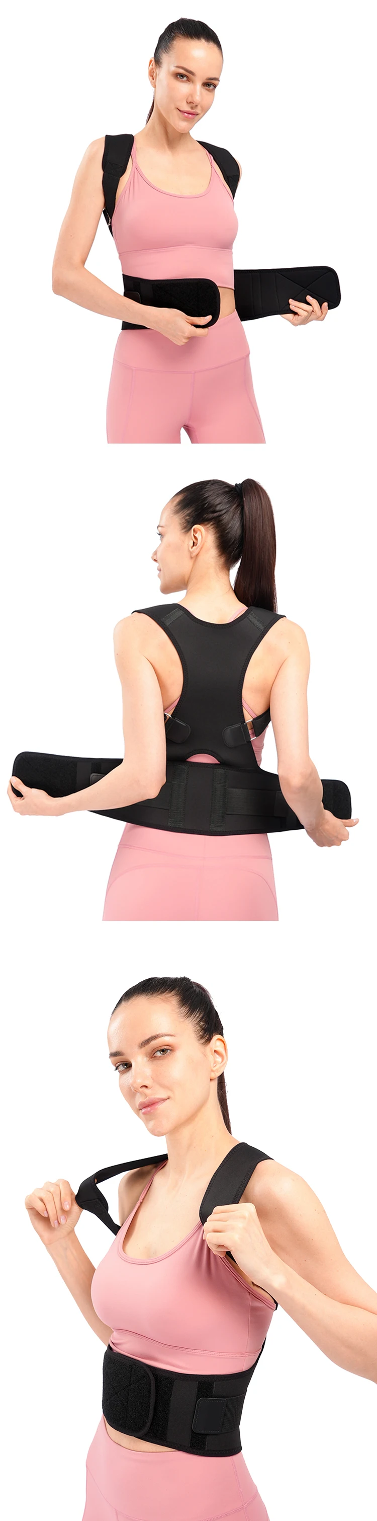 Adjustable Orthopedic De Posturas Strap Back Brace Support Belt Posture ...