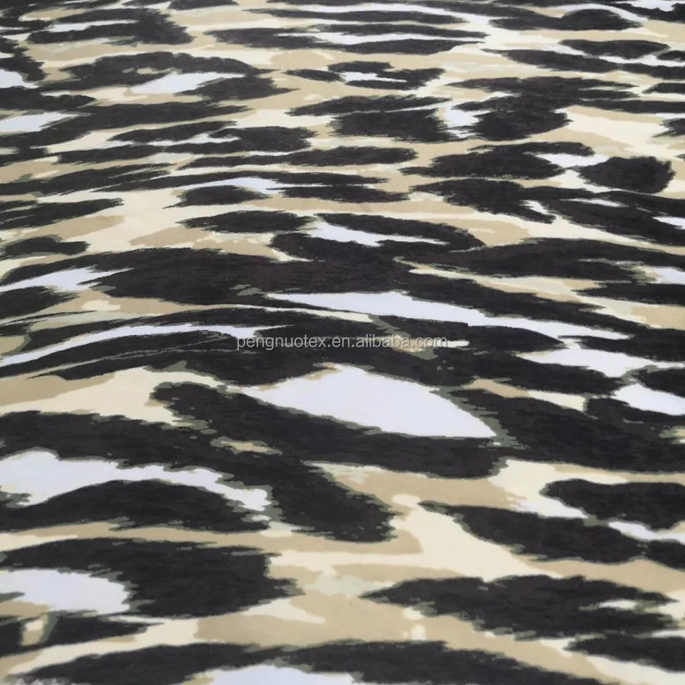 Digital Leopard Print Polar Fleece Velvet Fabric for Clothes