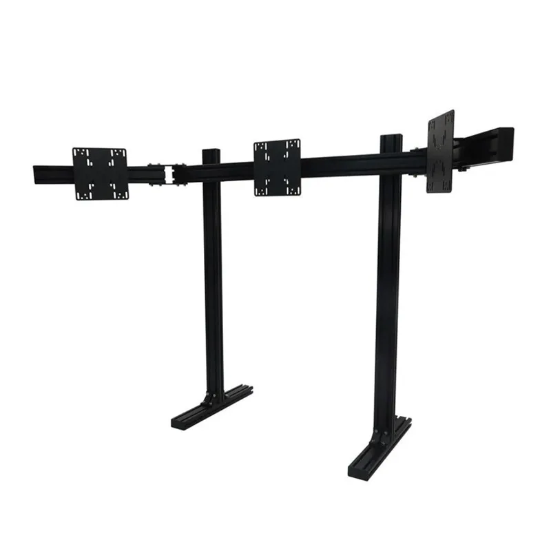 Aluminum Triple Monitor Stand - 3 Screen Mount for Sim Rig Racing ...
