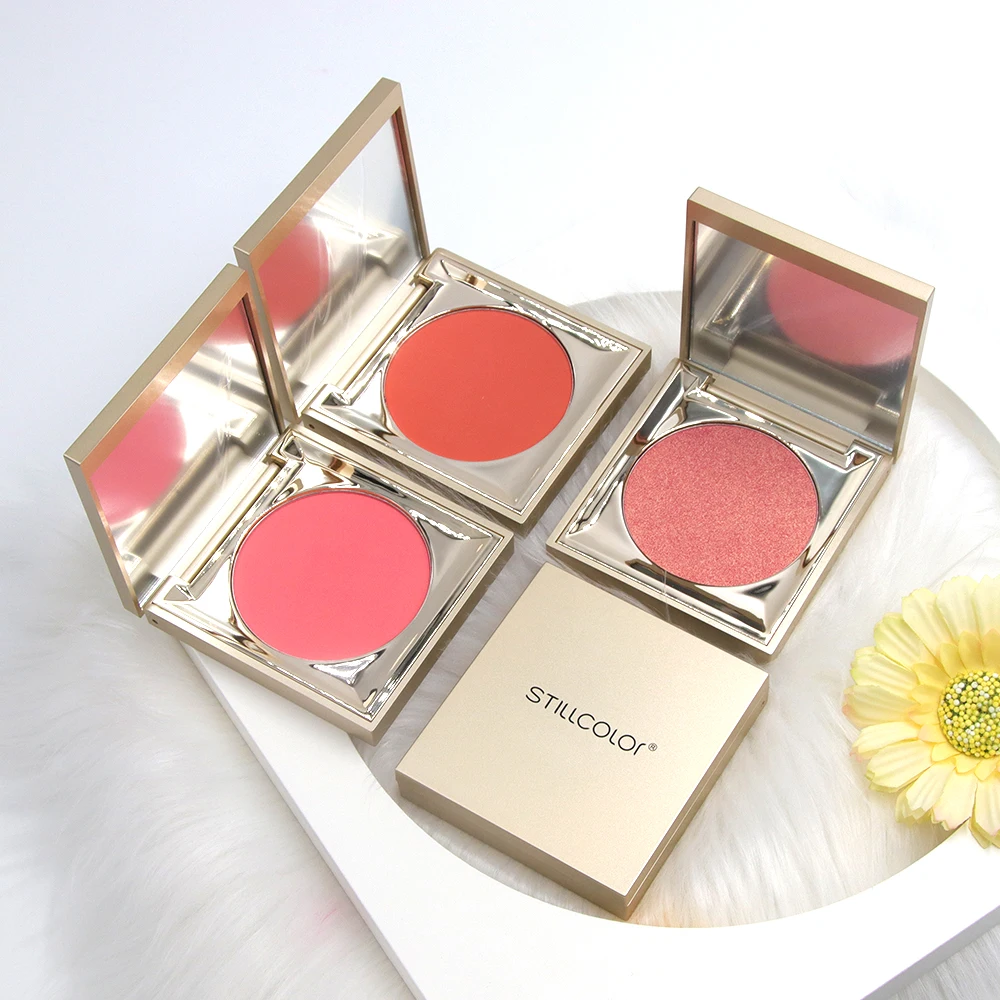 Wholesale Low Moq Organic Single Blush Powder Palette With Customized ...