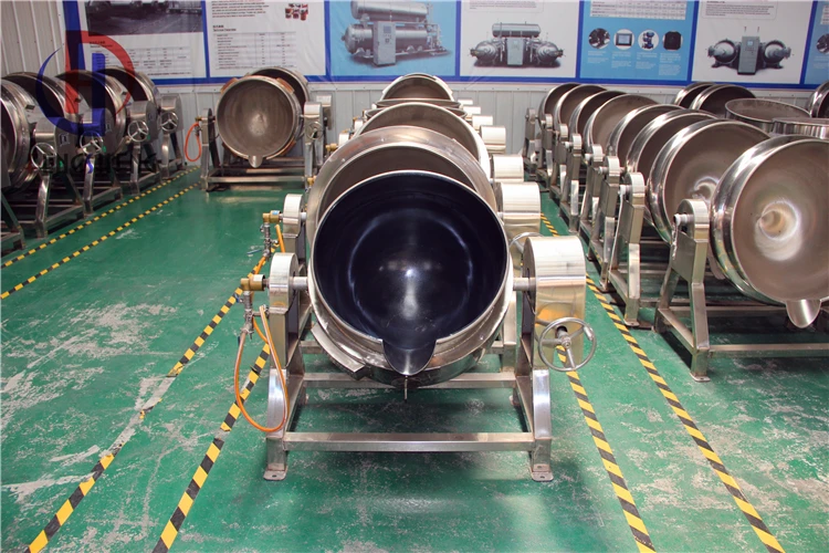 500L Industrial Electric Heating Double Jacket Cooking Pot