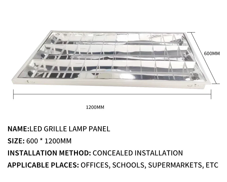 Alibaba.com: 1.2m T8 Fluorescent Grille Fixture, 4ft Ceiling Recessed ...