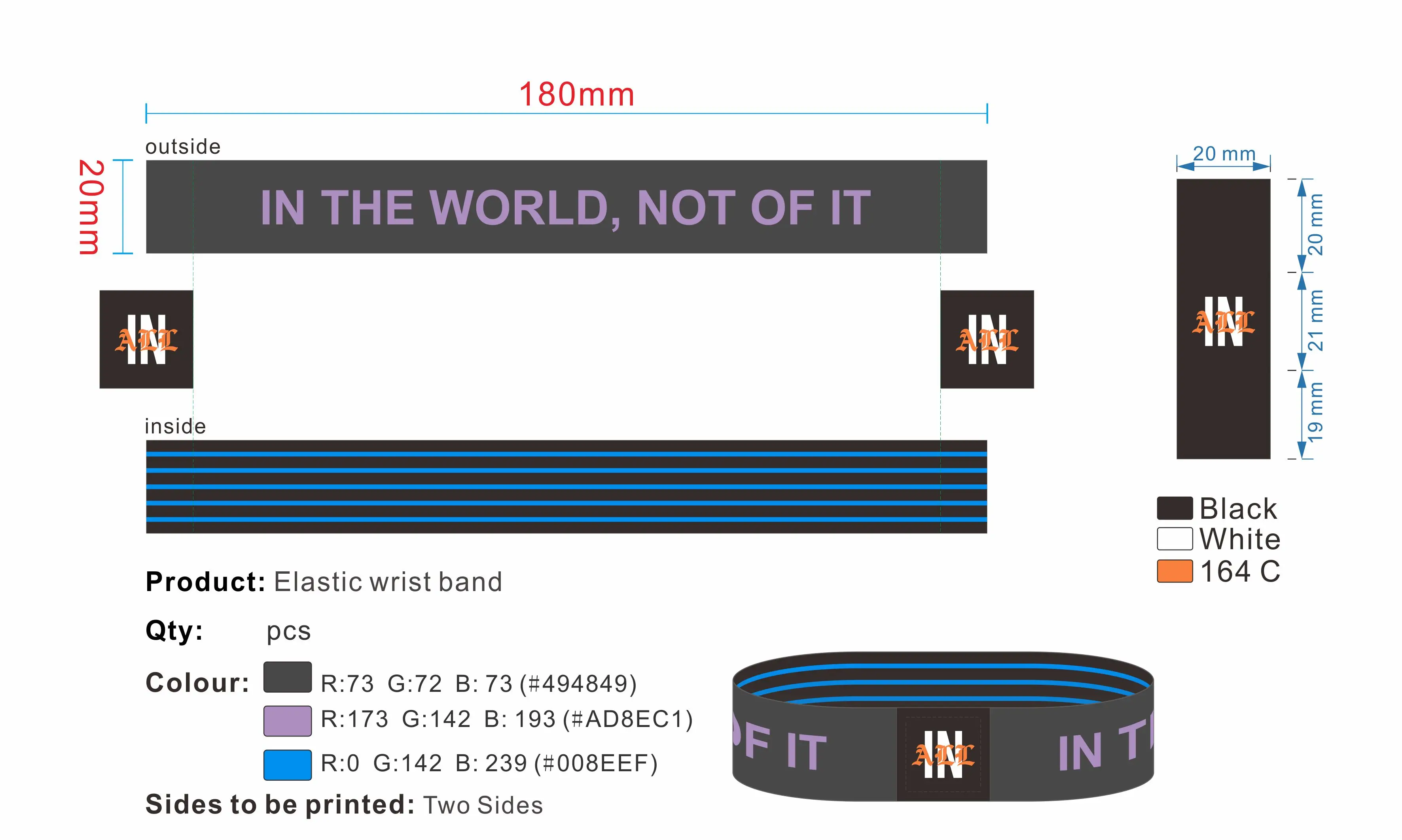 Elasticated Wristbands | Customizable Multifunctional Wristbands