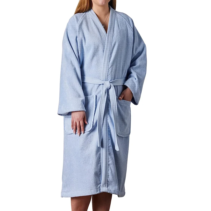 Vshine Luxury Custom Multistyle Flannel Polyester Spa Bathrobes