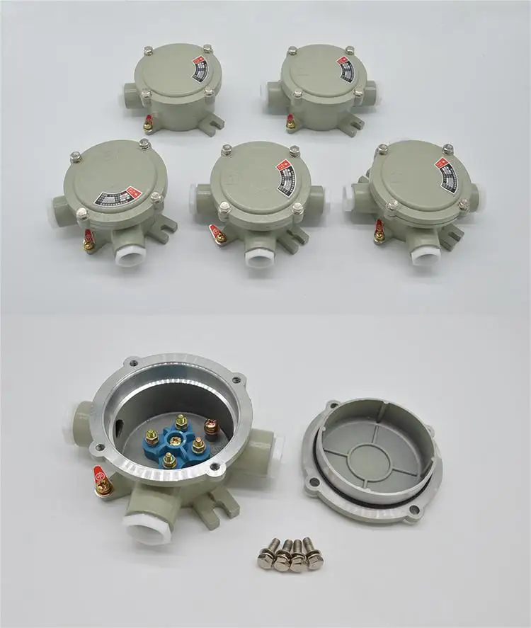 Explosion Proof Junction Box Aluminum Alloy Junction Box Three Way Flat ...