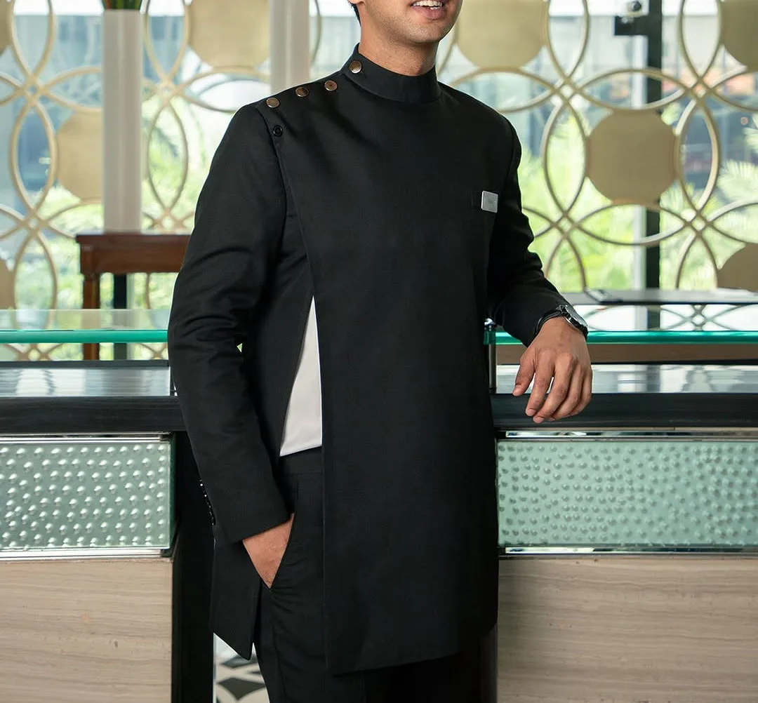 OEM Hotel Uniforms Lobby Manager Mens Blazer Hotel Receptionist Uniform ...