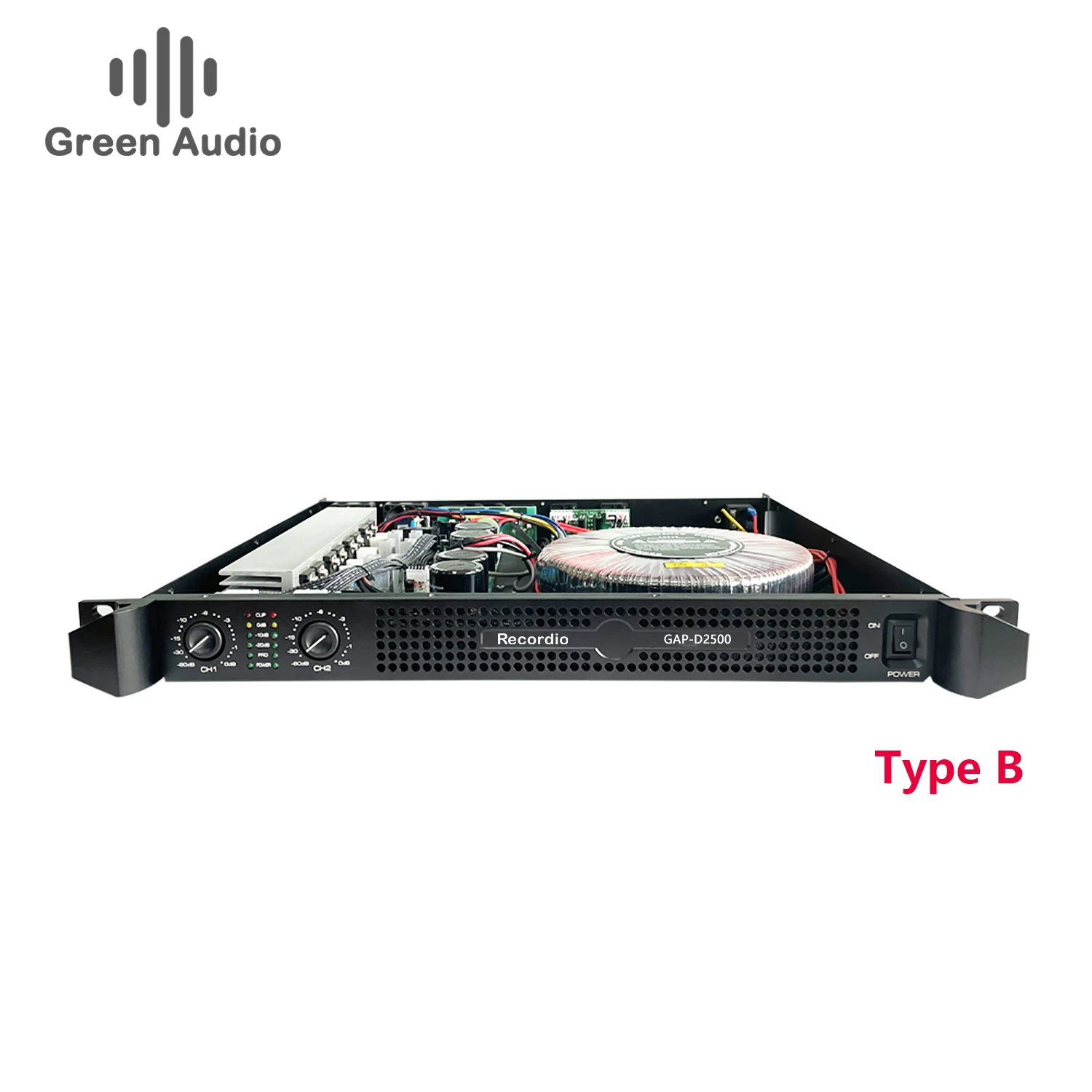 GAP-D2500 Power Amplifier - 1250 Watts for Professional Stage