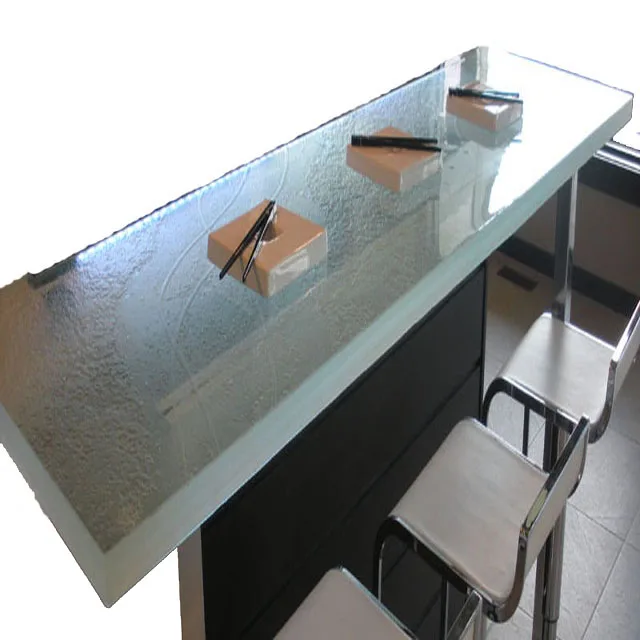 Glass Counter Top Table With Led Contemporary Dining Glass Countertop ...