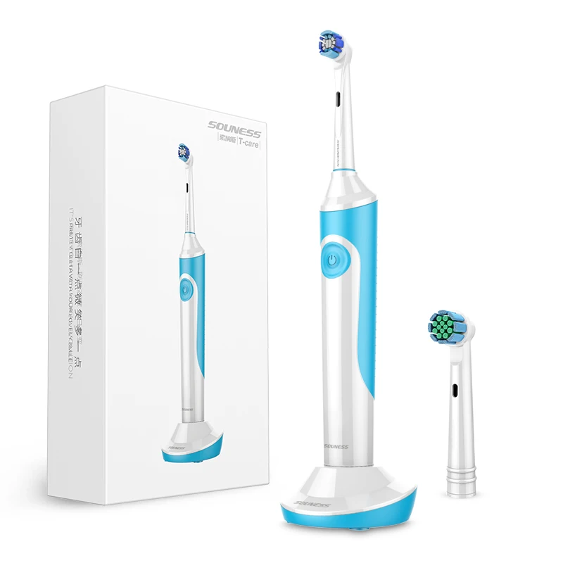 Round Head Electric Toothbrush Sn12 Rotary Battery Powered Rechargeable ...