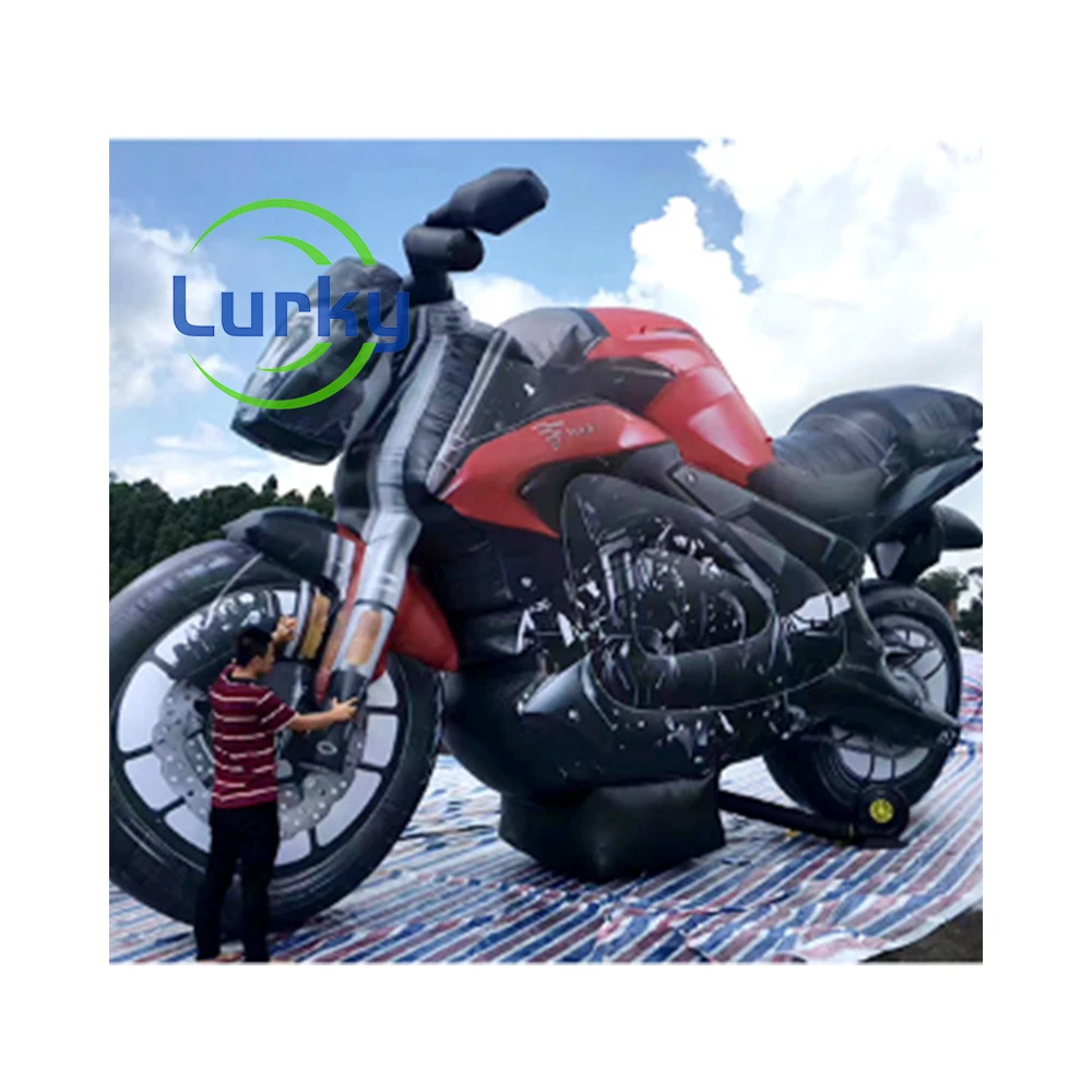 Outdoor Decoration Advertising Inflatable Motorcycle Customized Size ...