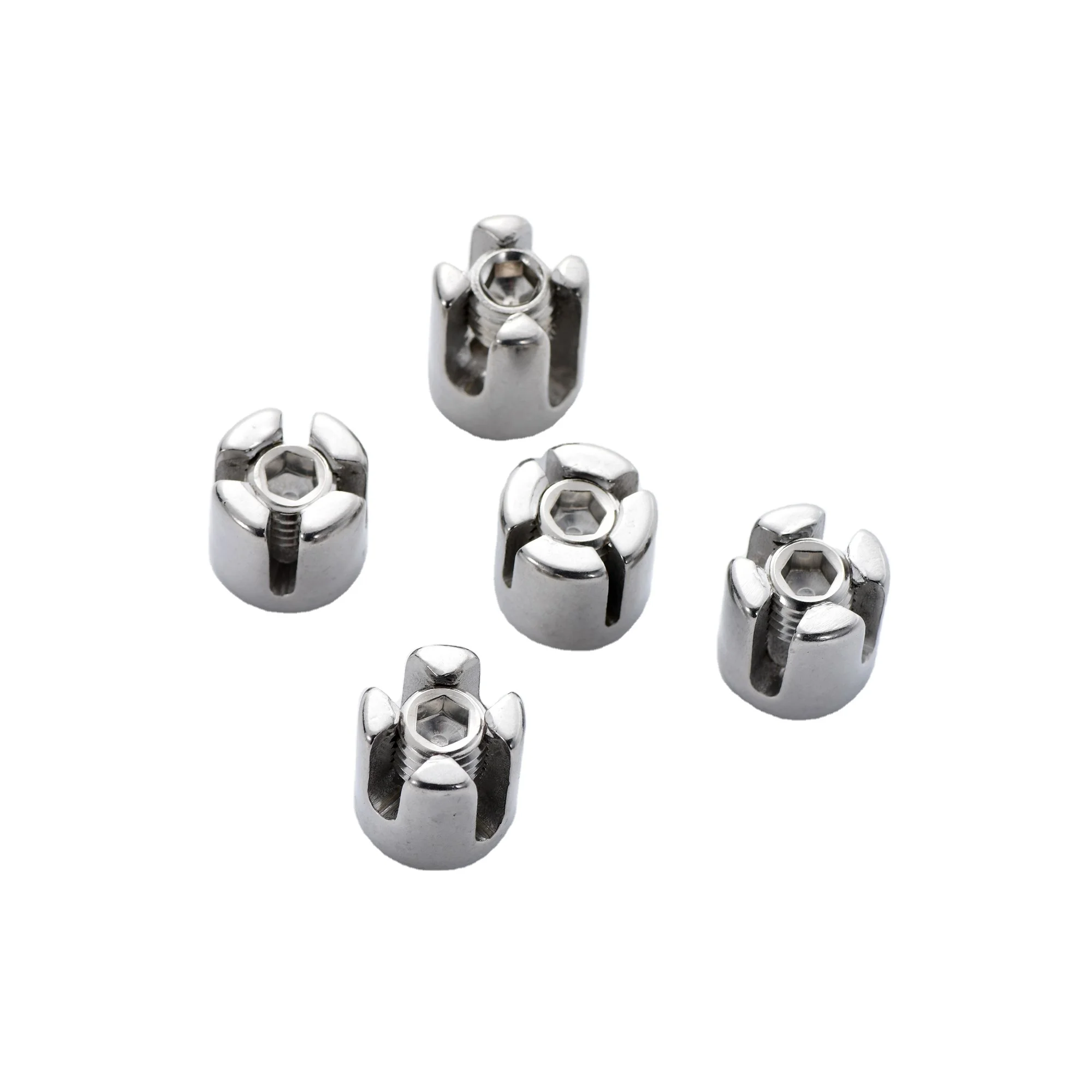 316 Stainless Steel Wire Rope Trellis Cross Cable Clamp Clip Wire Rope ...