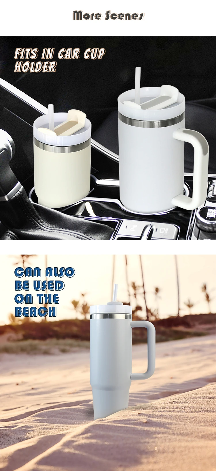 30oz Adventure Vacuum Metal Gym Cup Stainless Steel Travel Mug 40oz ...