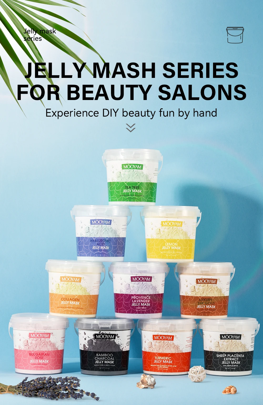 Placenta Jelly Mask 10 Types Face Mask Powder Hydrating Moisturizing ...