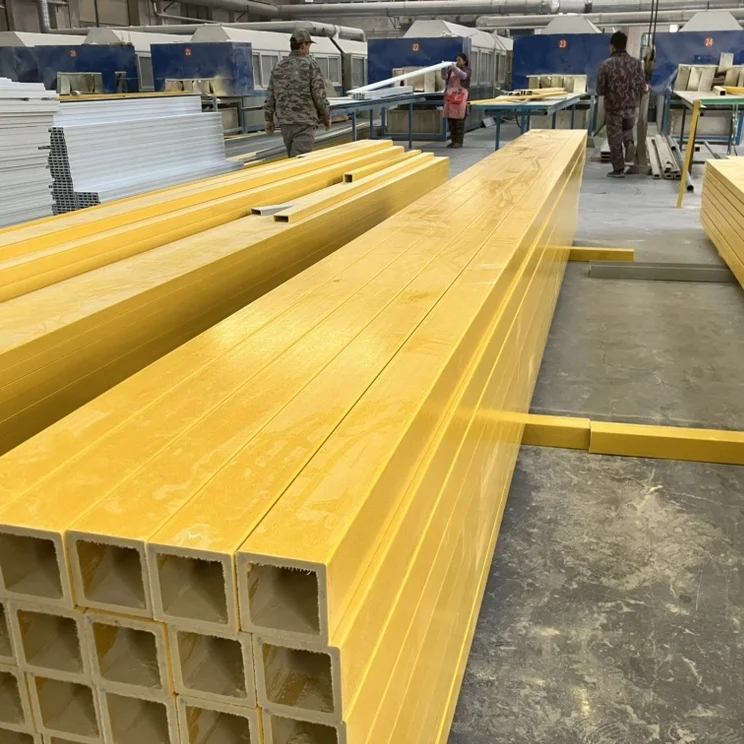 Customized Fiberglass FRP Pultrusion Square Tubes