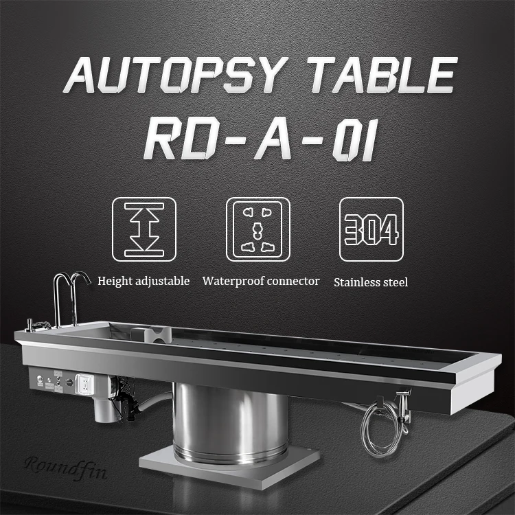 Hospital Equipment - Mortuary Table for Autopsy & Dissection