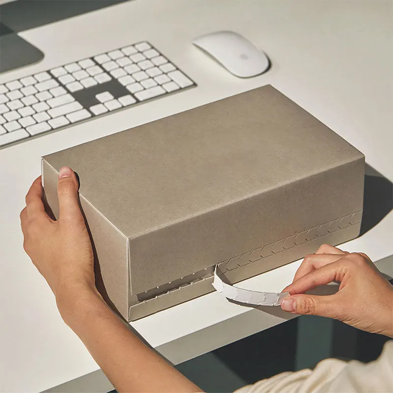 Custom Packaging easy tear zipper shipping box zipper corrugated box ...