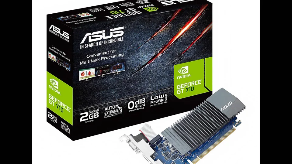 全新geforce Nvidia Gt 710 2gb薄型1 * D-sub，1 * 高清，1 * Dvi Gt710 Vga卡显卡 ...