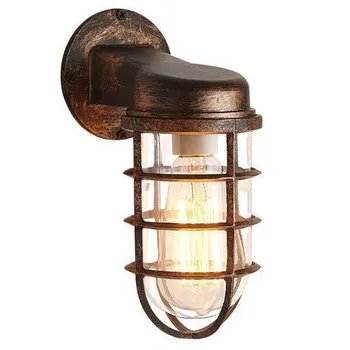 Industrial Streamline Static Industrial Bracket Arm Guard Grill Sconce ...