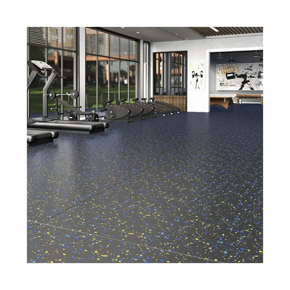 Fireproof Gym Floor Mats - Durable Rubber Tiles