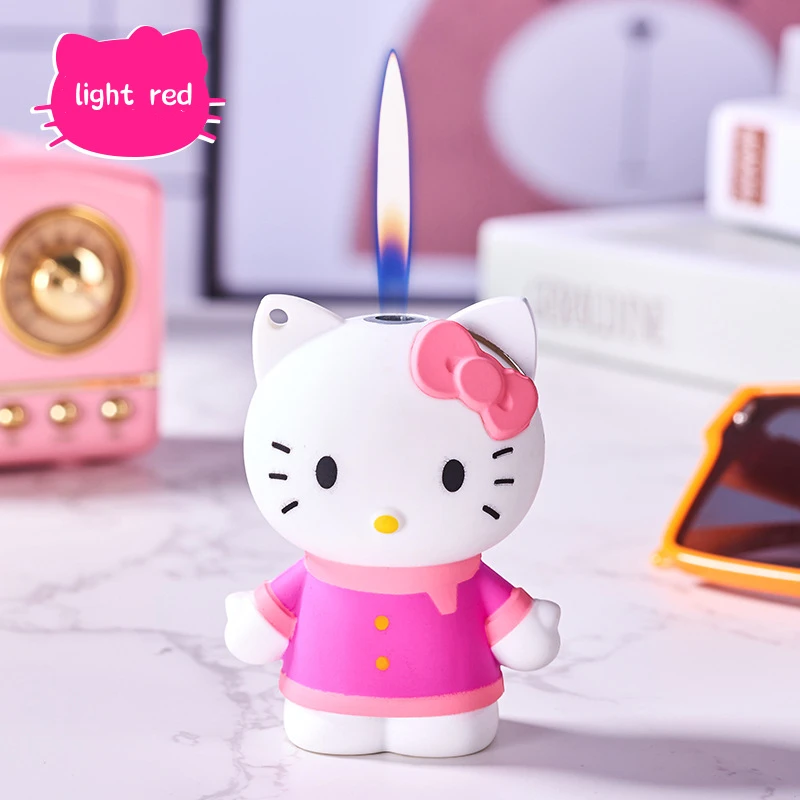 Wholesale 3d Hello Kitty Cartoon Lighter Open Fire Gas Lighter - Buy ...