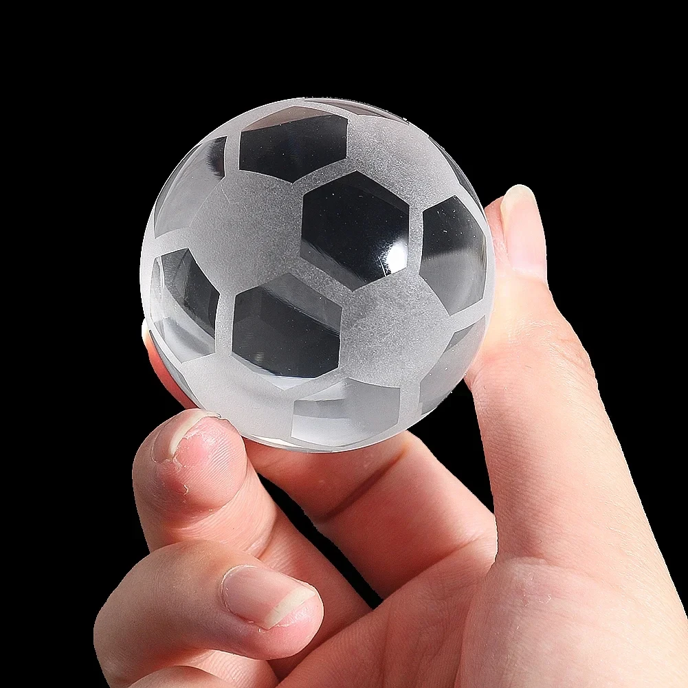 Honor of Crystal K9 Soccer Centerpiece Crystal Glass Football Soccer ...