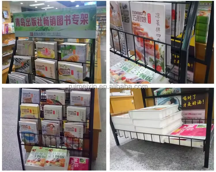 Book Rack for Bookstore - Metal Comic Books Storage Racks