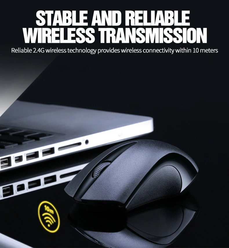 Q2 Wireless Mouse - Ergonomic 2.4G Computer Mouse