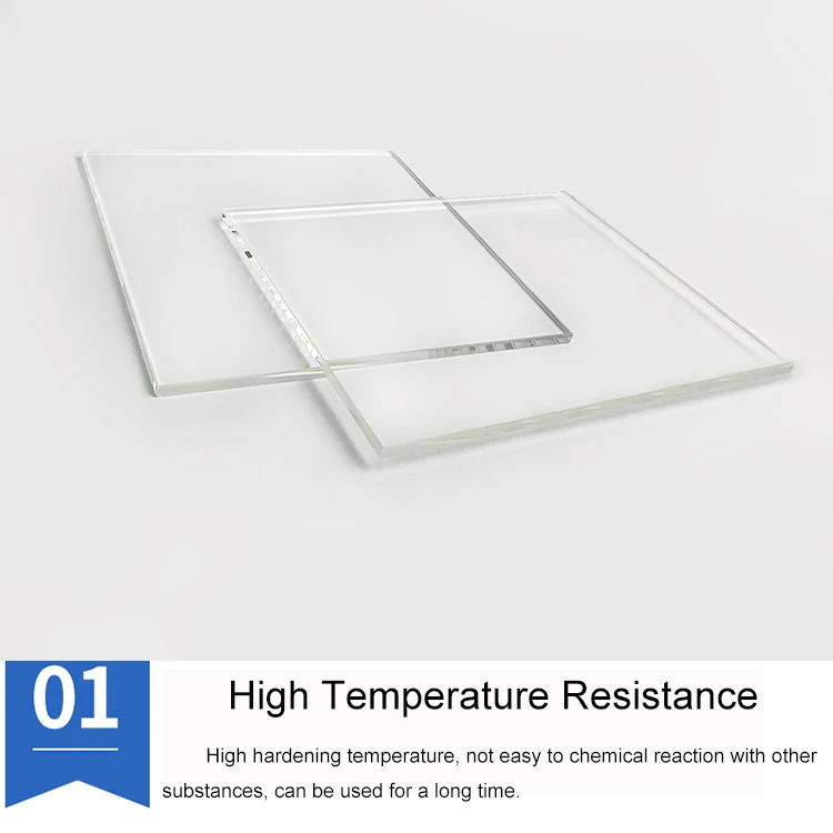 Rectangular Sight Glass Sheet Customizable Size Borosilicate Flat Glass ...