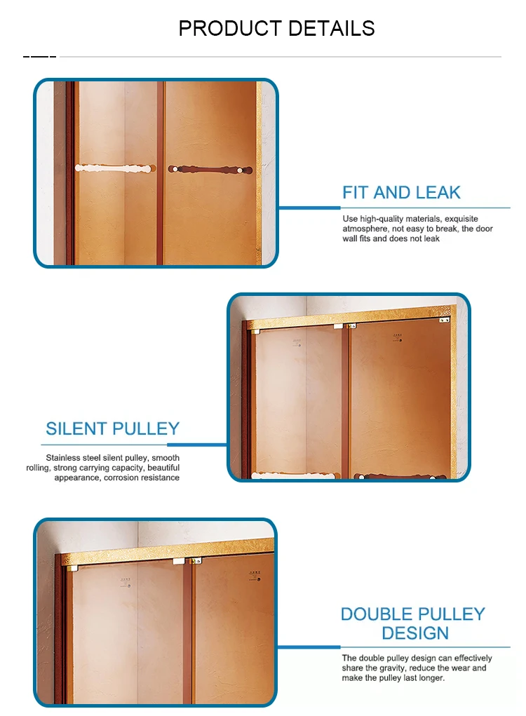 Frameless Single Partition Enclose Shower Screen Bathroom Tempered ...