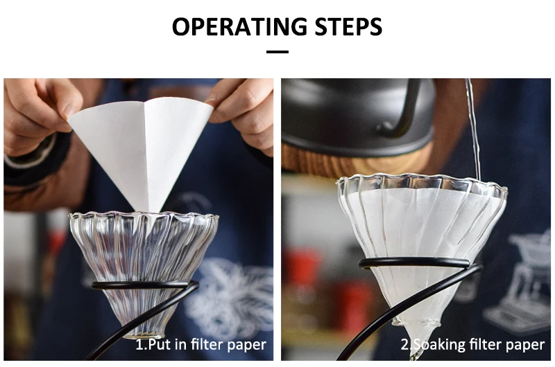 Hand Drip Coffee Set 600ml Classic Cloud Glass Server 4 Cups Coffee ...