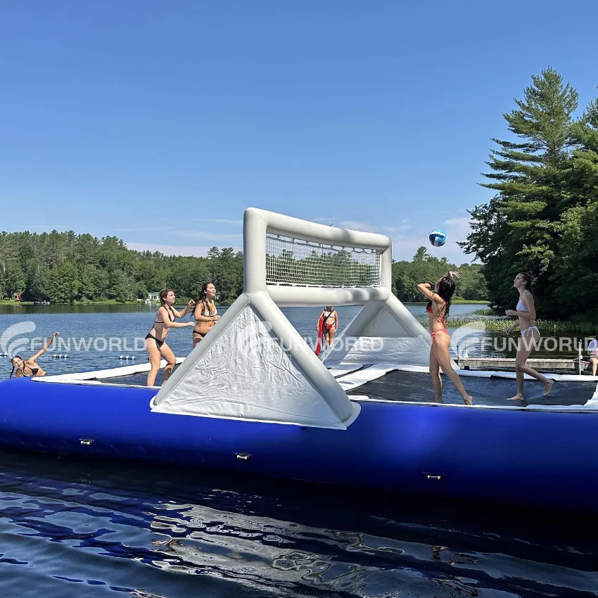 Outdoor Inflatable Floating Volleyball Court - Funworldsport