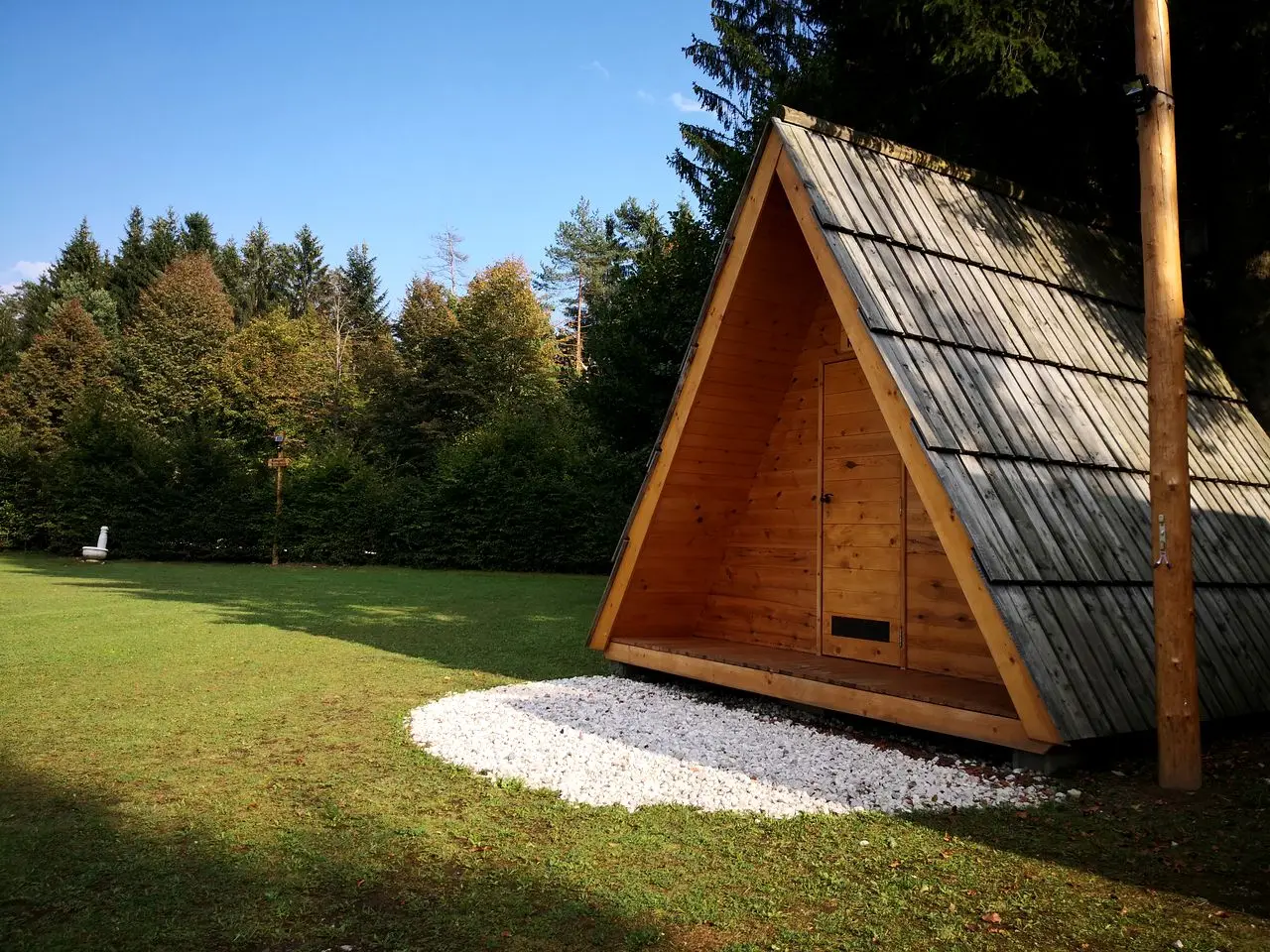 Triangle Wood Made Small Cabin /tiny House/camping Pod - Buy Tiny House ...