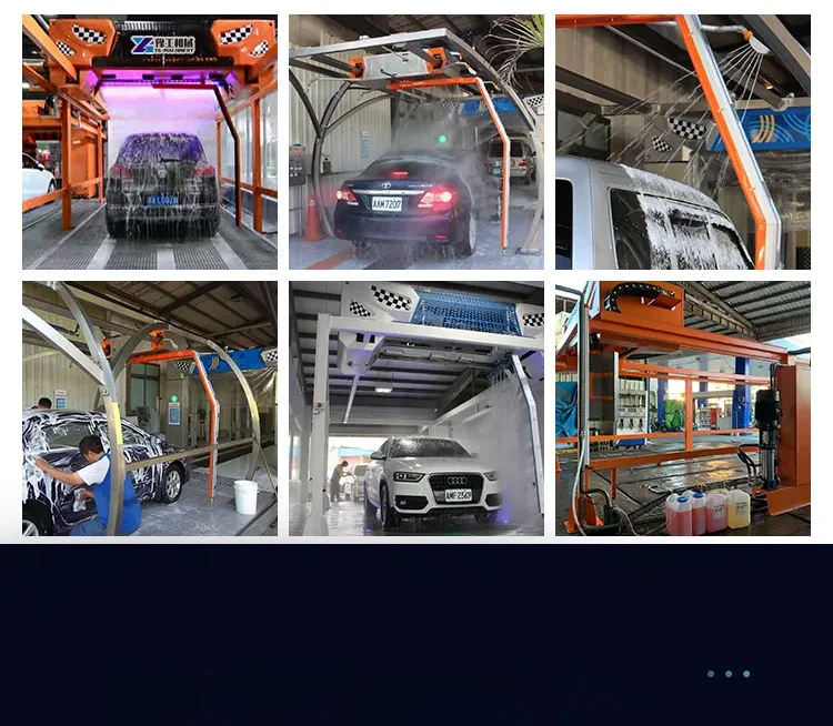 Robot Touchless Car Washing Machine With 360 Rotating Arm Drive Through ...
