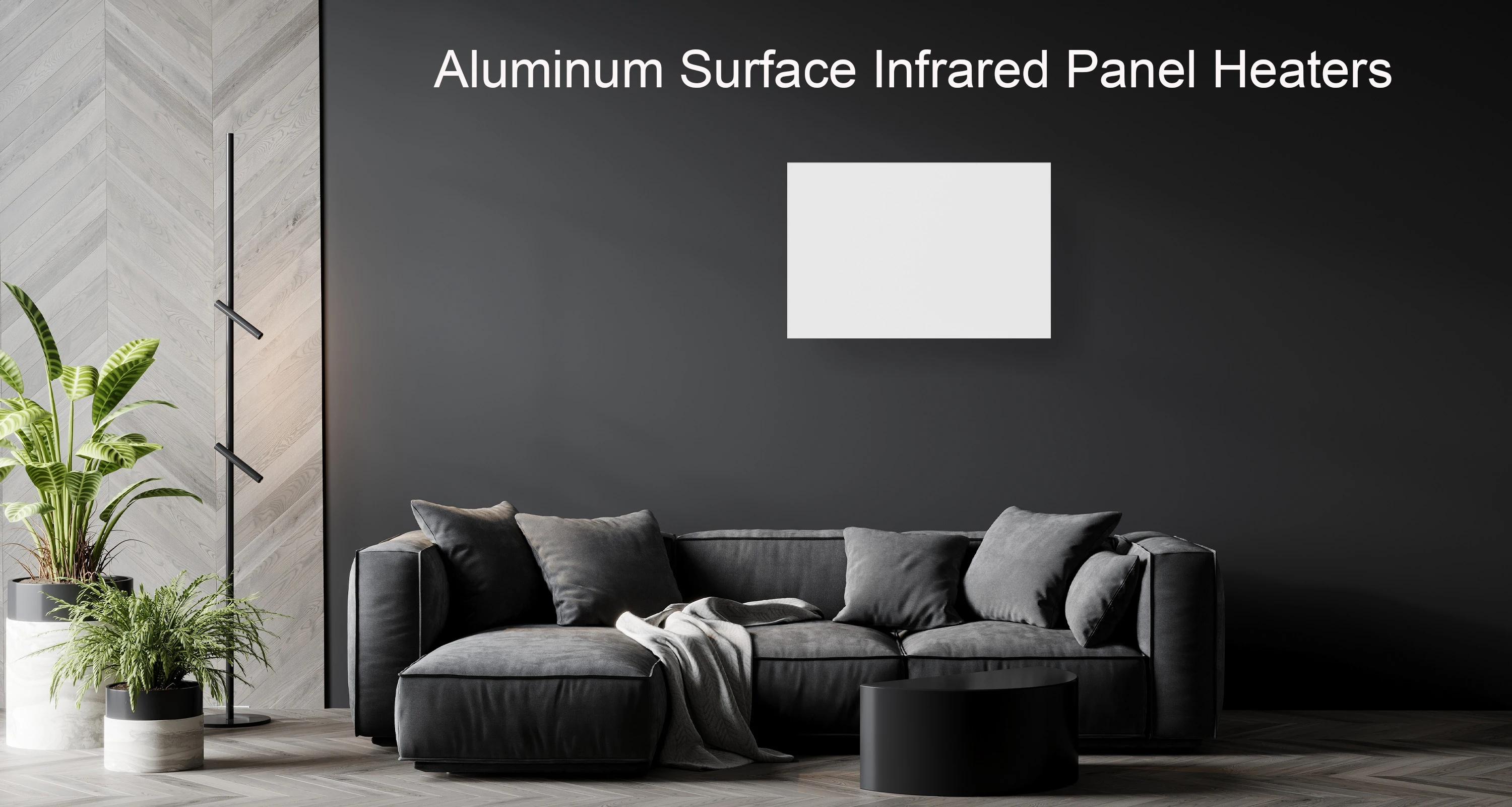Plain White Wall Mounted Electric Far Infrared Carbon Crystal Heater ...