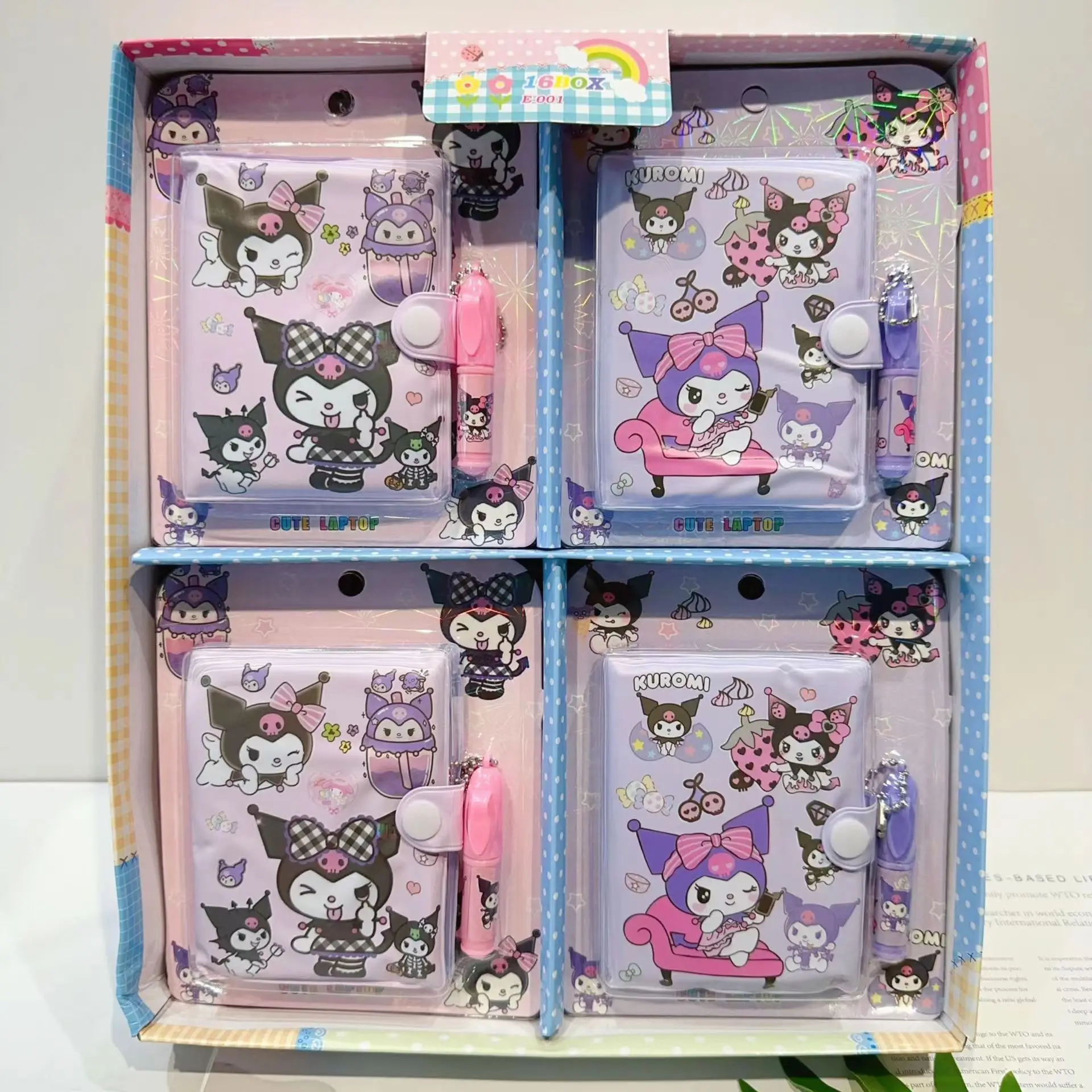 San-rio Kuromi Mymelody Cinnamoroll Pompompurin Notebook Children's ...