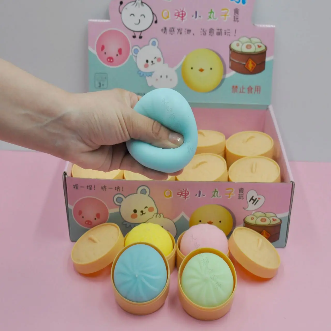 New Steam Bun Squeeze Toy Squishy Custom Mochi Squeeze It Balls Stress ...