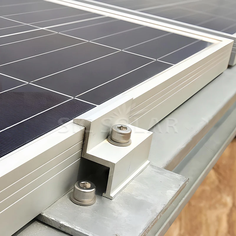 Wholesale Solar Mounting Bracket End Clamp Pv Solar Panel Aluminum Side ...