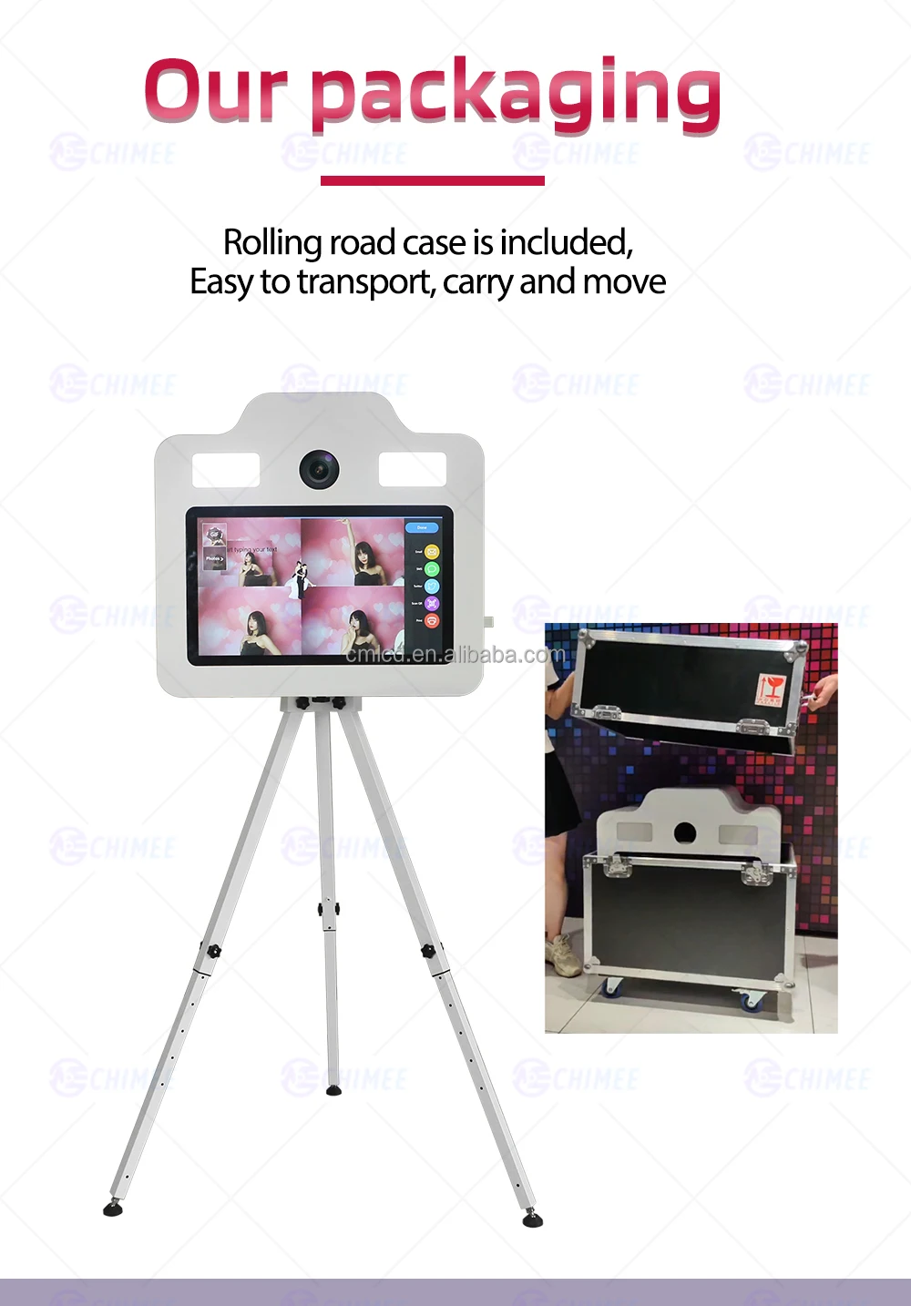 DSLR Photo Booth with Printer - 21.5 Inch Touch Screen