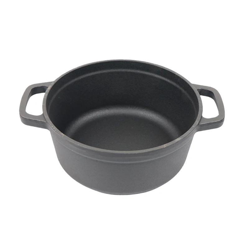 Home Cooking Pot Set Matt Black Enamel Coated Casserole 20cm - Buy Home ...