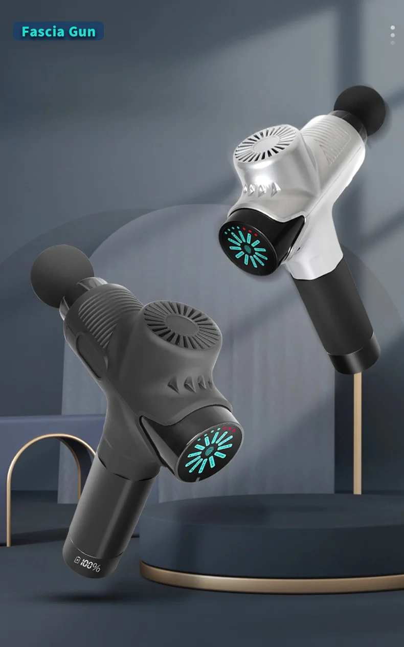 Smart Shutdown Protection Powerful Motor Deep Massage Gun Set With 12 ...