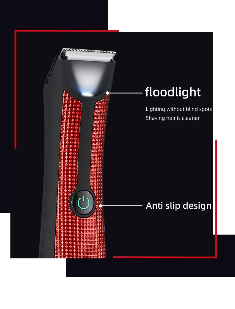 Men's Full Body Waterproof Electric Fader Mens Sensitive Tondeuse ...