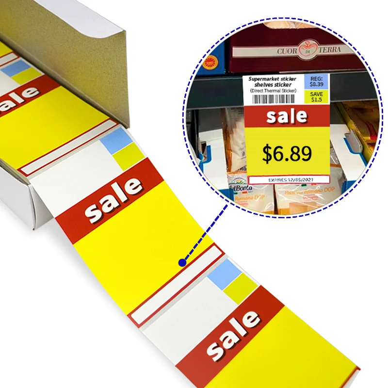 Self Adhesive Sticker Direct Thermal Label 38x25 50x25 60x40 Direct ...