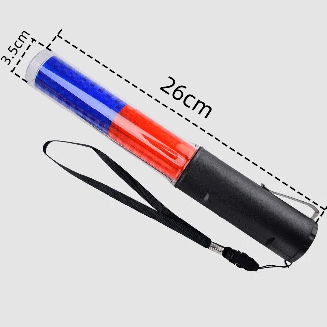 26cm Magnetic Base Led Traffic Baton Reflective Strobe Flashing Baton ...