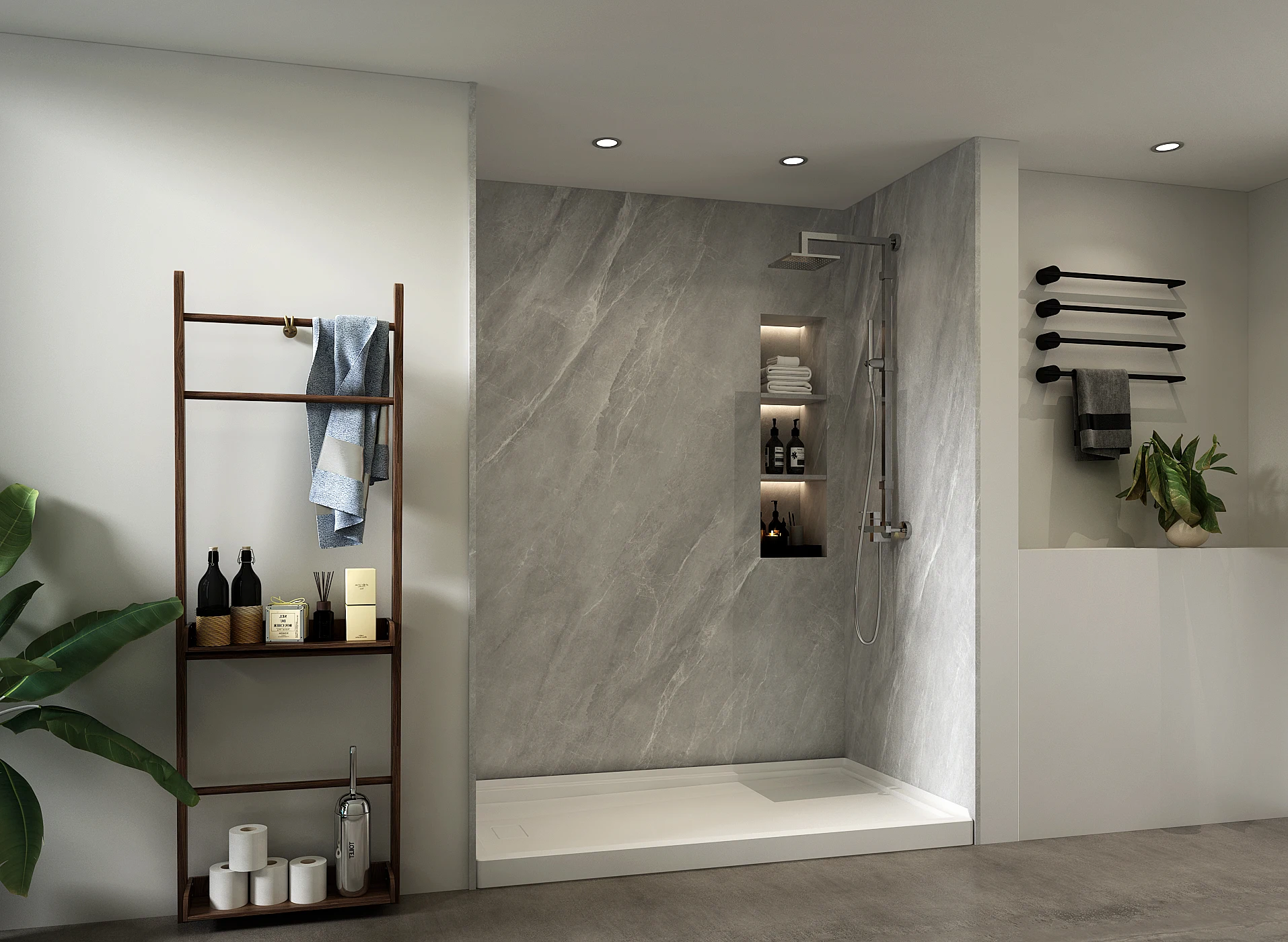 SMC PVC Wall Panel - Waterproof Artificial Marble Surround