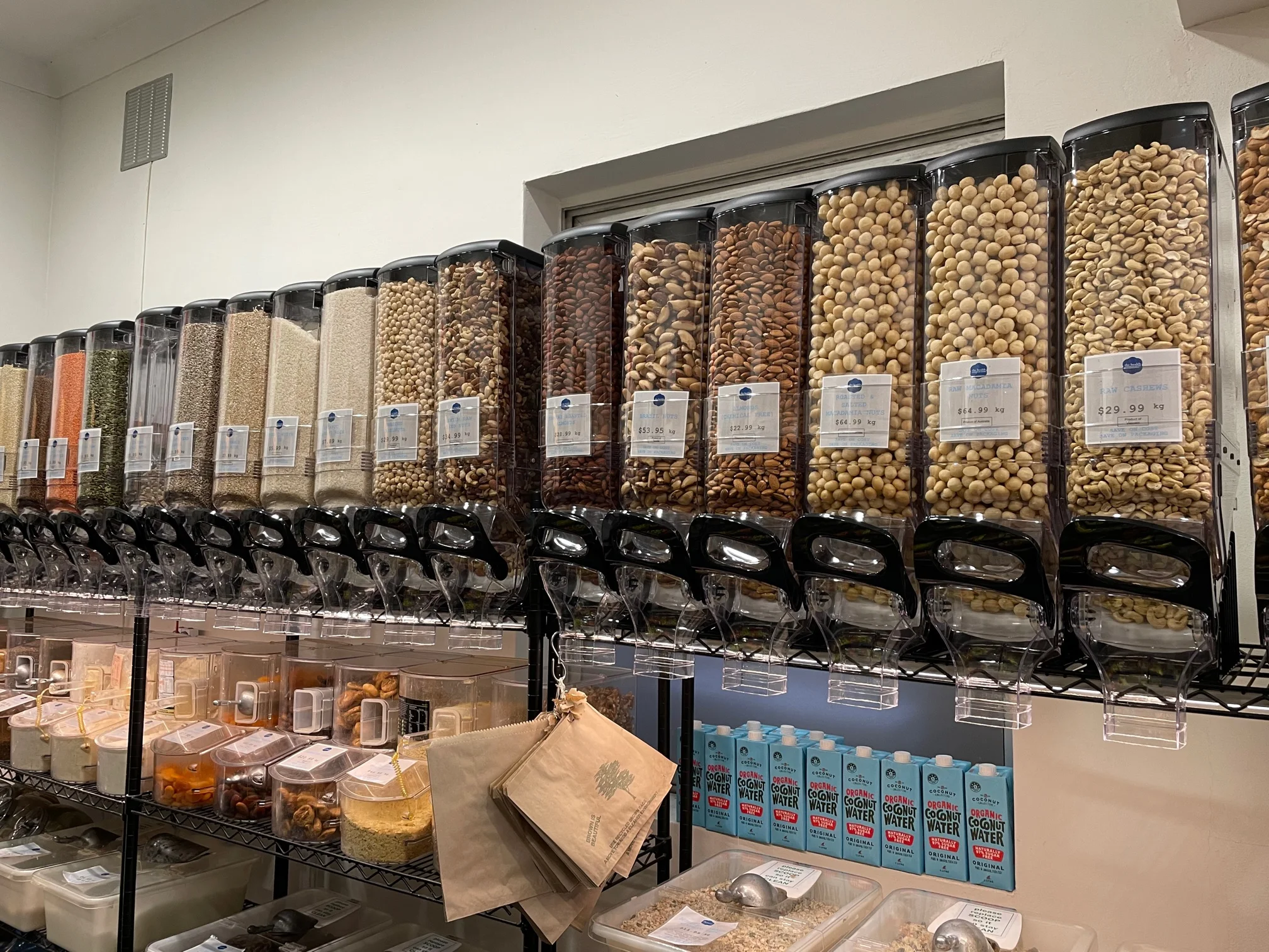 Transparent Flexible Dry Food Dispenser For Bulk Storage - Ecobox