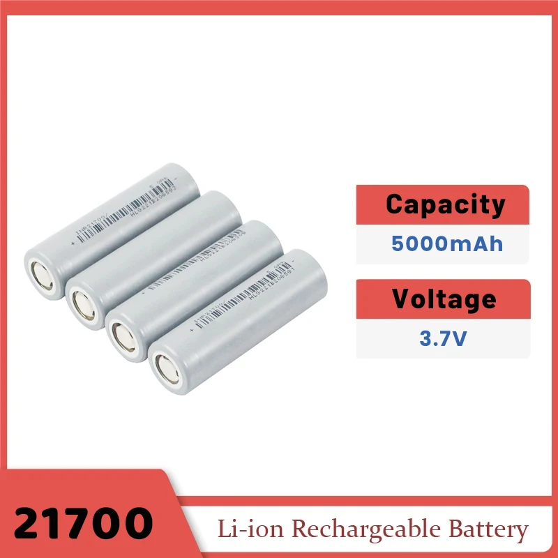 Brand New Rechargeable 21700 Lithium Ion Battery 3.7v 5000mah Li-ion ...