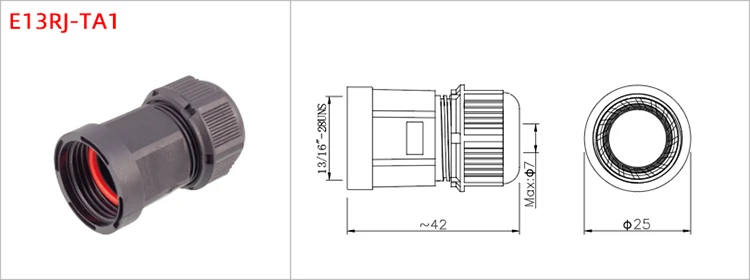 Rj11 Connector,Panel Mount Waterproof Or Weatherproof Rj45 Female M25 ...