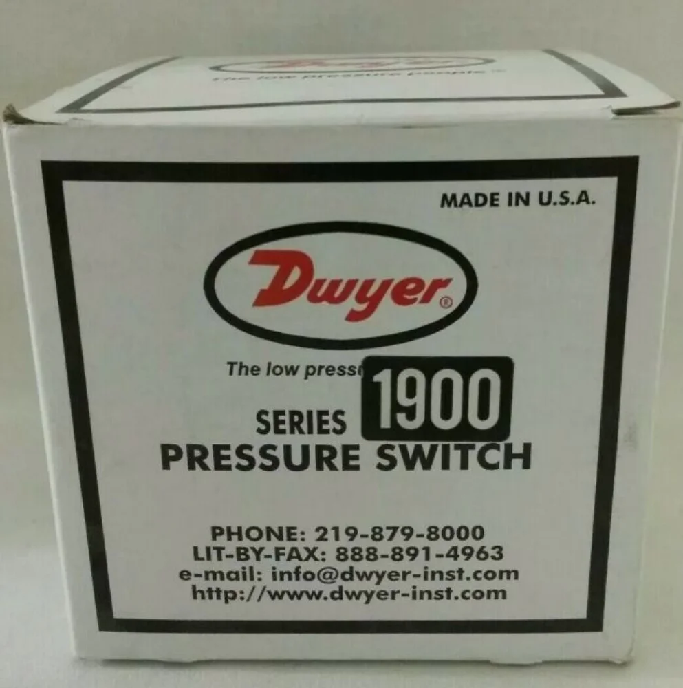 Brand New Dwyer Differential Pressure Switch 1900-10-mr Pressure Limits ...