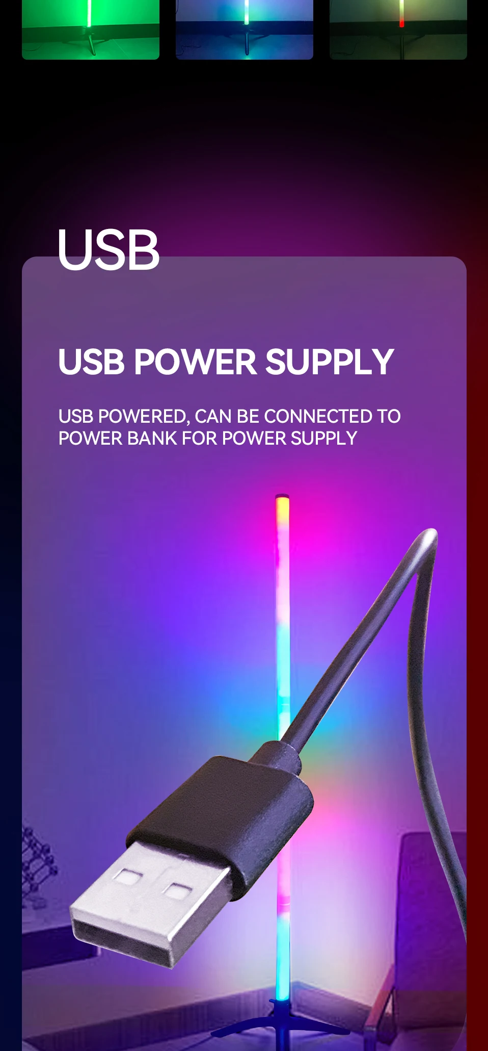 Smart LED Atmosphere Floor Light - Remote Control & RGB